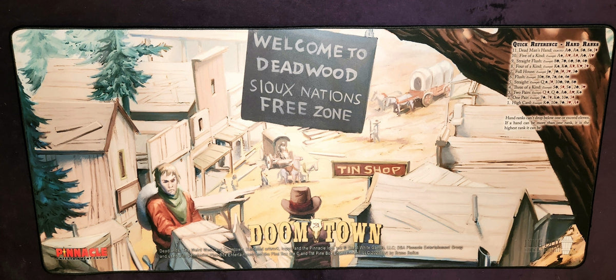 Doomtown Deadwood Weird West Extended Size Playmat – Pine Box Entertainment